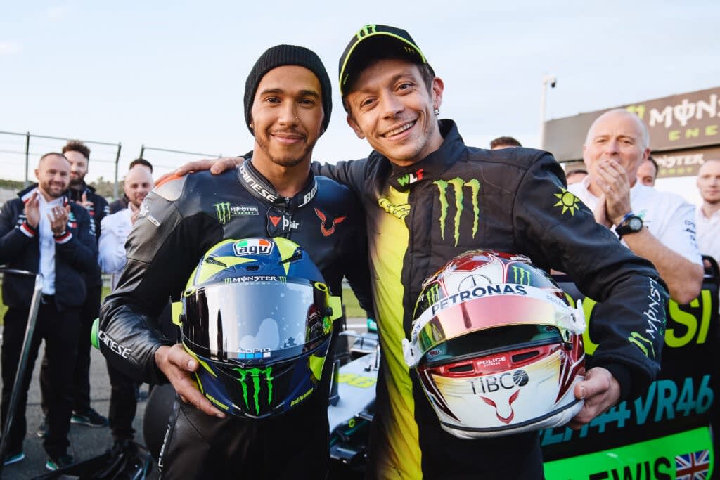 How Lewis Hamilton reacted to Valentino Rossi’s retirement from MotoGP