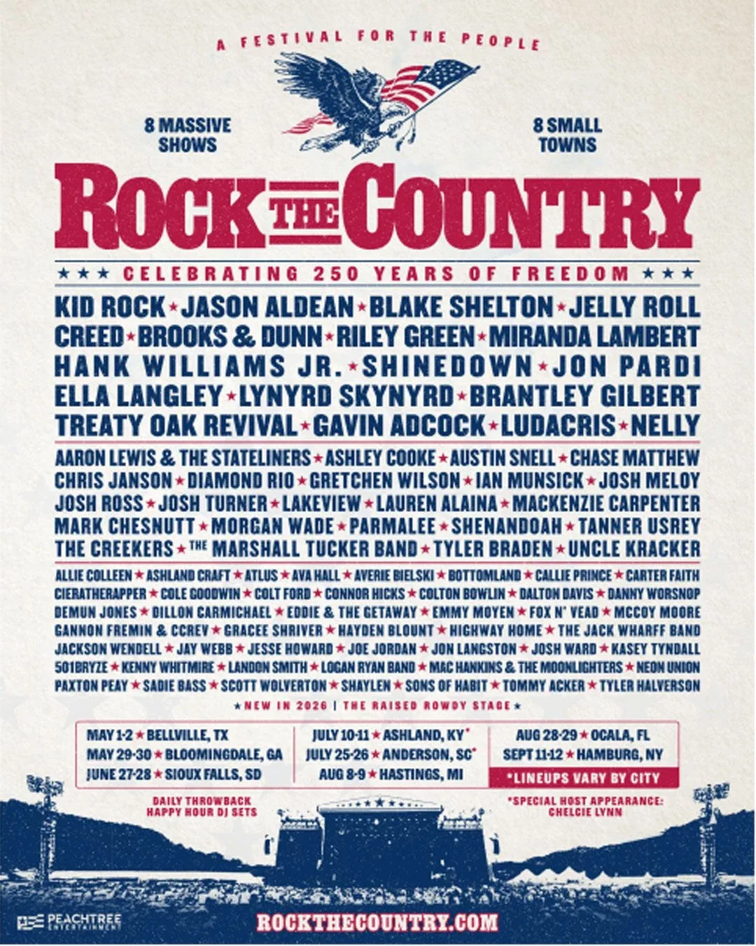 Kid Rock, Creed + more bring Rock the Country festival to 8 US small ...