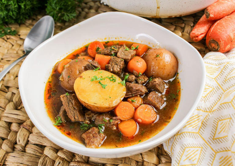 Hearty brisket beef stew