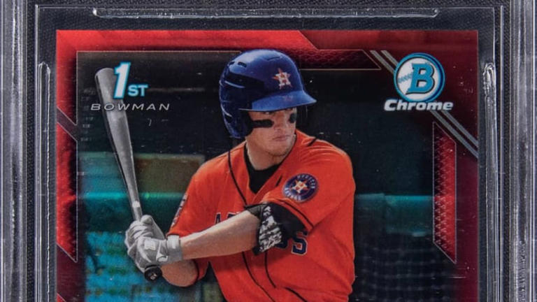Alex Bregman's rookie cards after signing with the Cubs