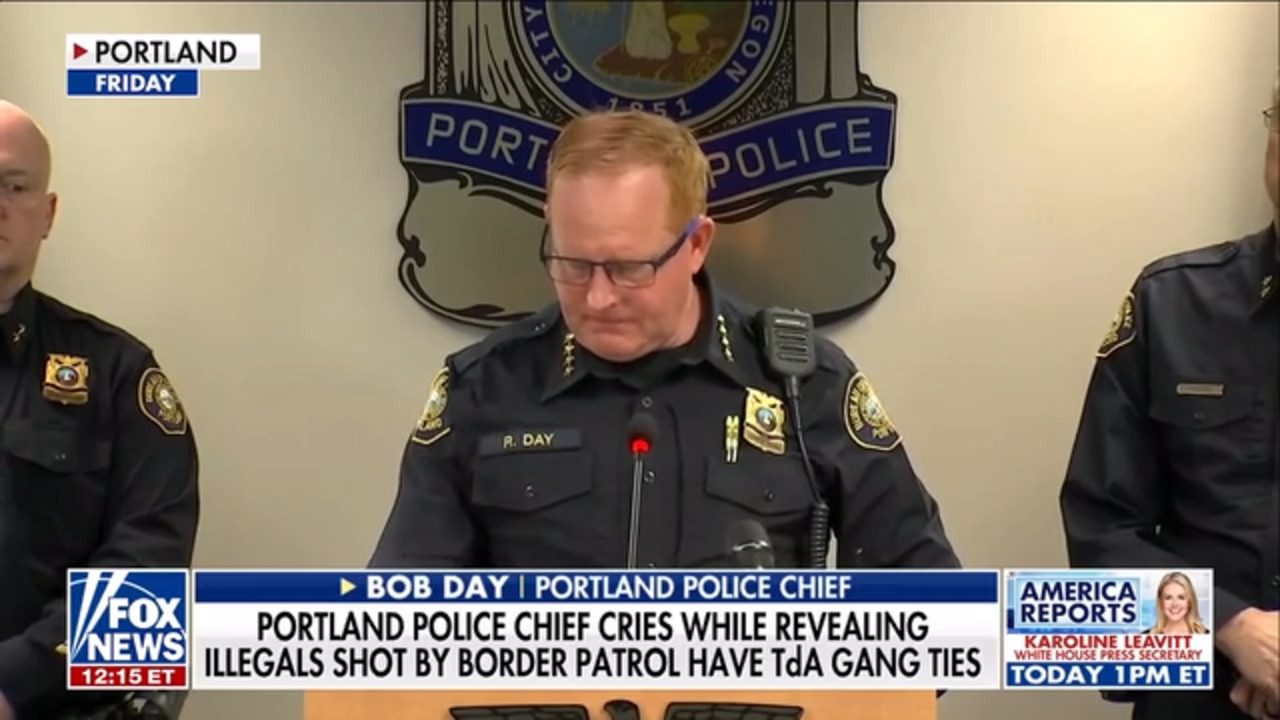 Portland police chief called out for crying after revealing migrants ...