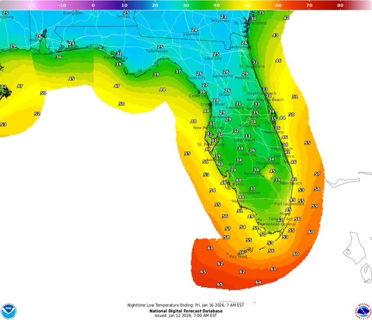 Freezing temperatures coming to Florida. Will it snow this winter?