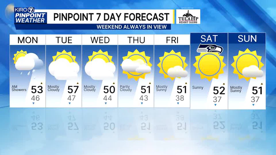 Forecast for Monday noon Jan 12