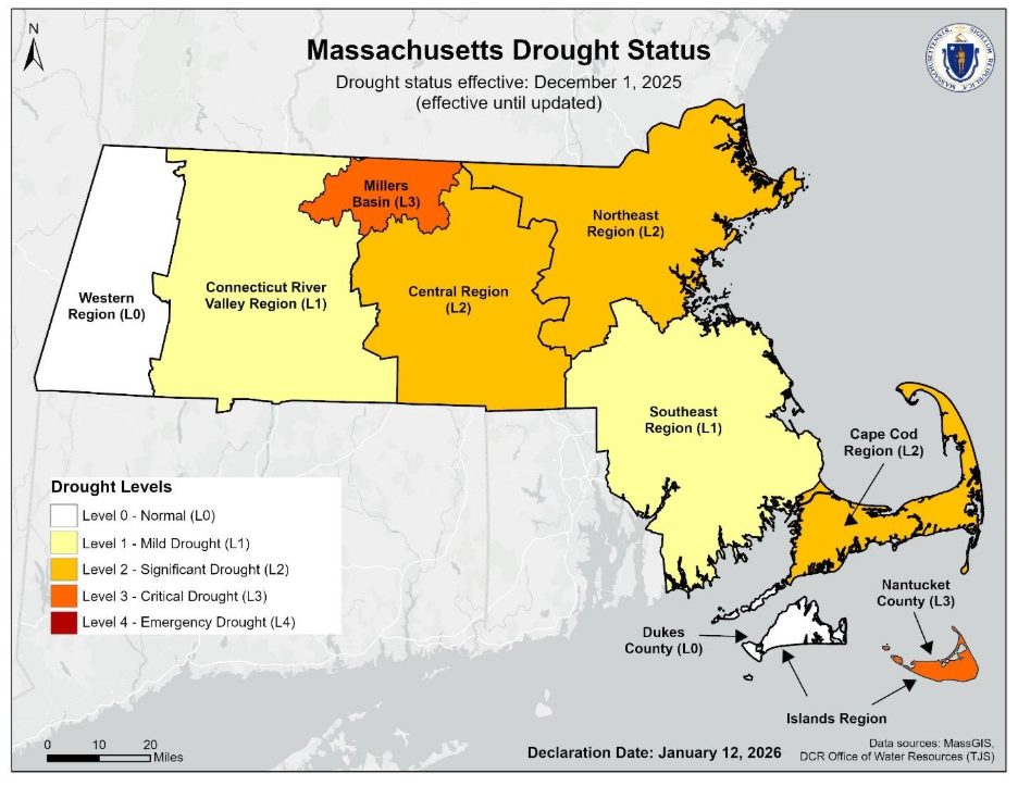 Central Mass. in significant drought, state agency says