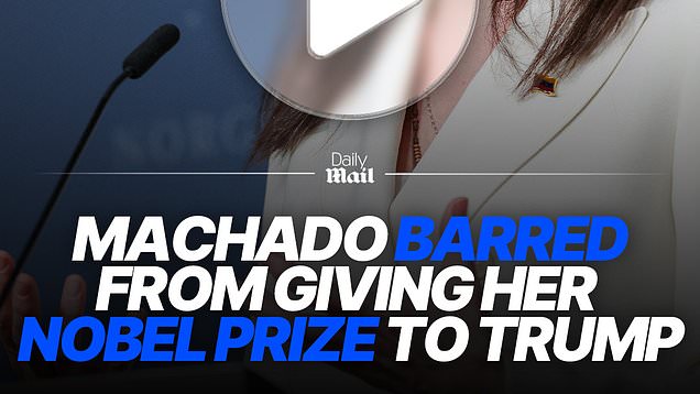 Nobel committee says Machado cannot transfer Peace Prize to Trump