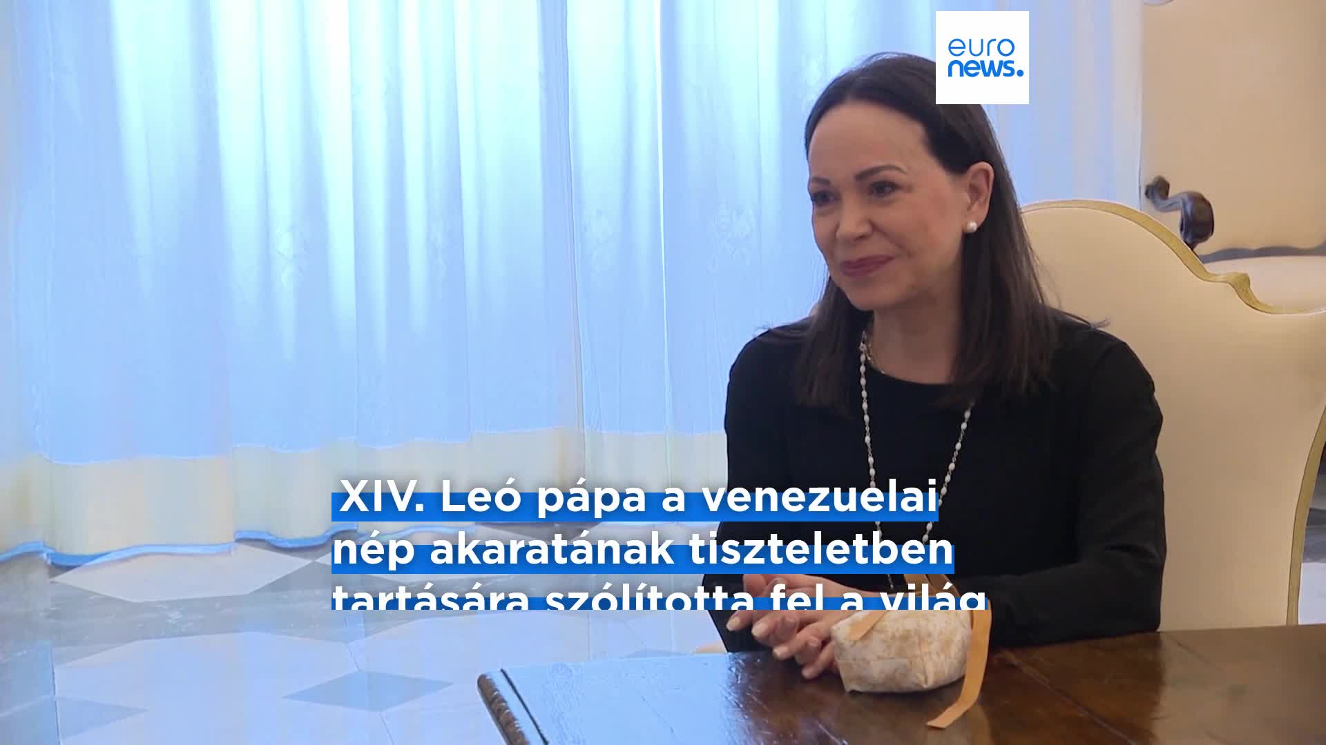 XIV. Leó pápával találkozott Maduro egyik ellenzéki riválisa, María ...