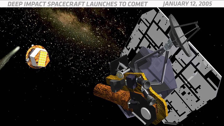 OTD in Space - January 12: Deep Impact spacecraft launches to a comet