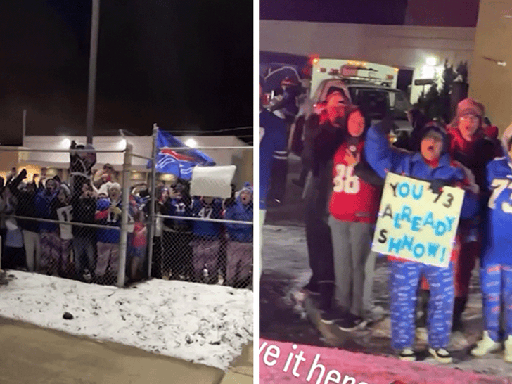 Bills Mafia braves freezing temps at airport to welcome team home after ...
