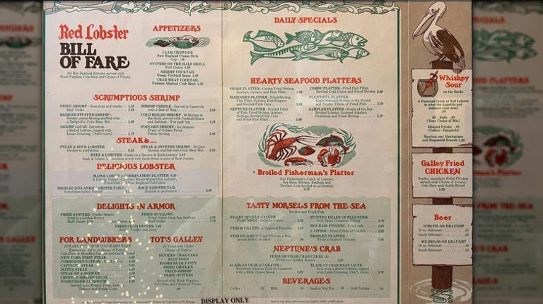 11 discontinued Red Lobster menu items customers forgot existed