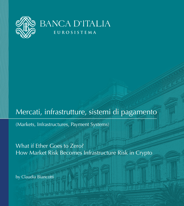 Banco da Itália modela riscos do Ethereum em caso de colapso do valor ...