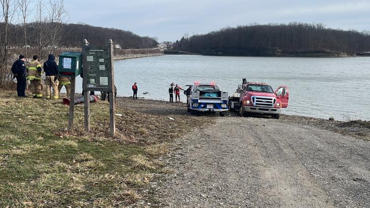 2 people, including firefighter, hospitalized after car travels into ...