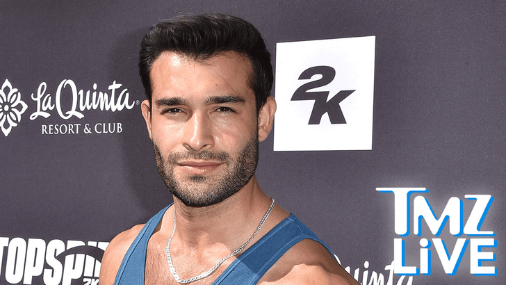 Sam Asghari proudly reps roots, waves Iranian flag at LA protest