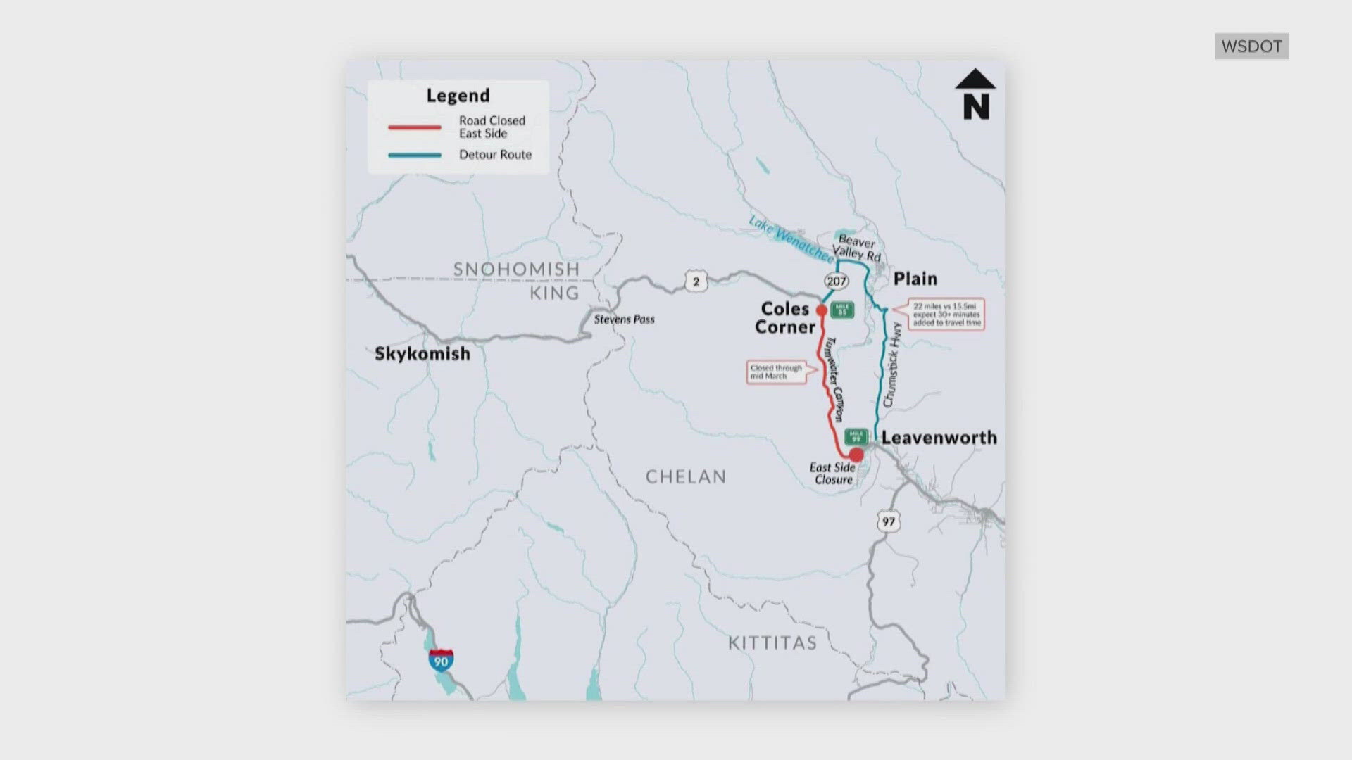 Repairs finished on Highway 2 near Stevens Pass