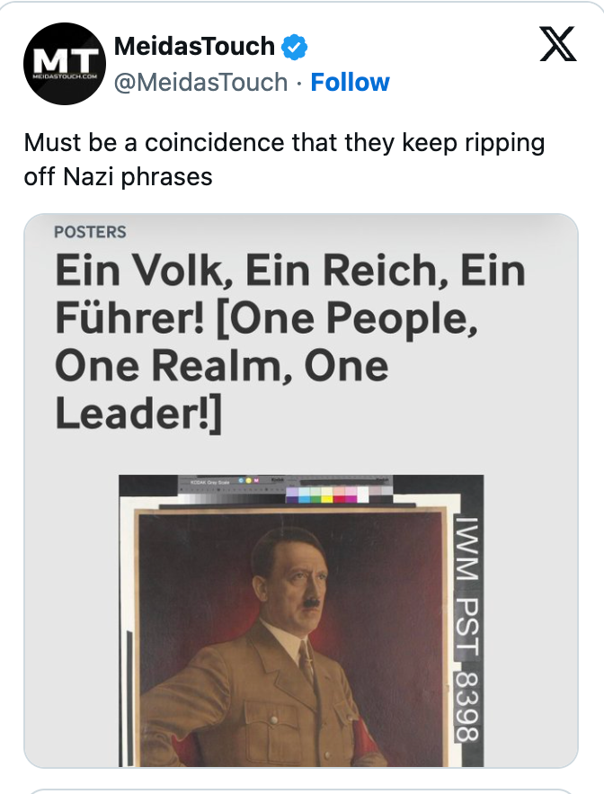 Um, people are comparing the Trump administration's latest tweet to ...