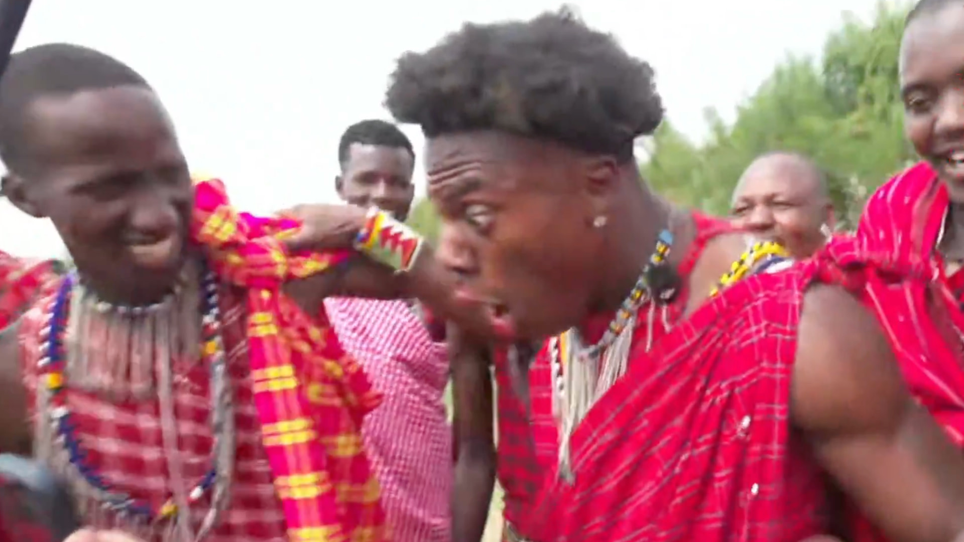 IShowSpeed partakes in traditional drinking of cow's blood on Kenya ...