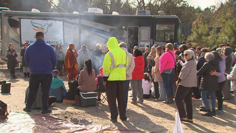 Monks, on a journey for peace and unity, stop in Chester County