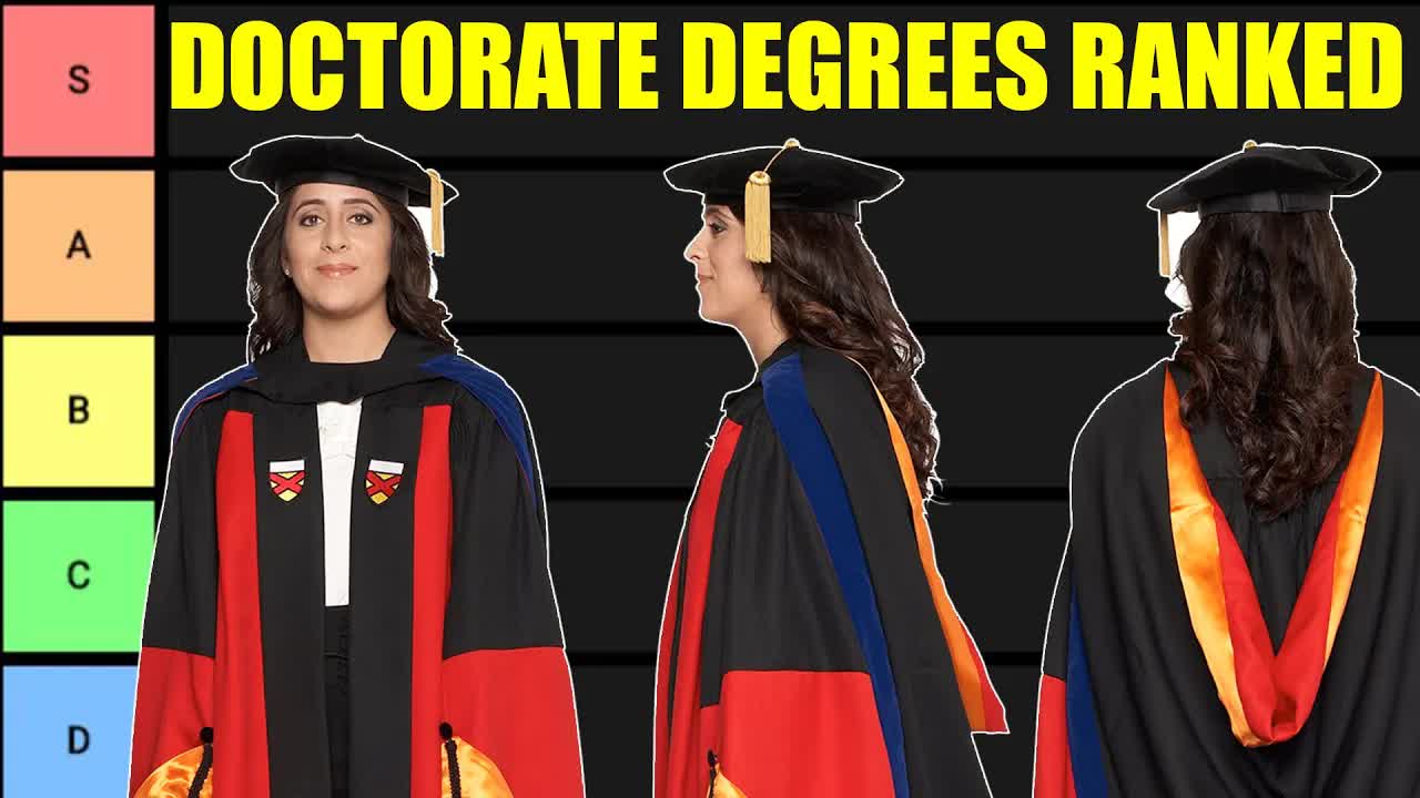 Doctoral degree tier list (doctorate degrees ranked)