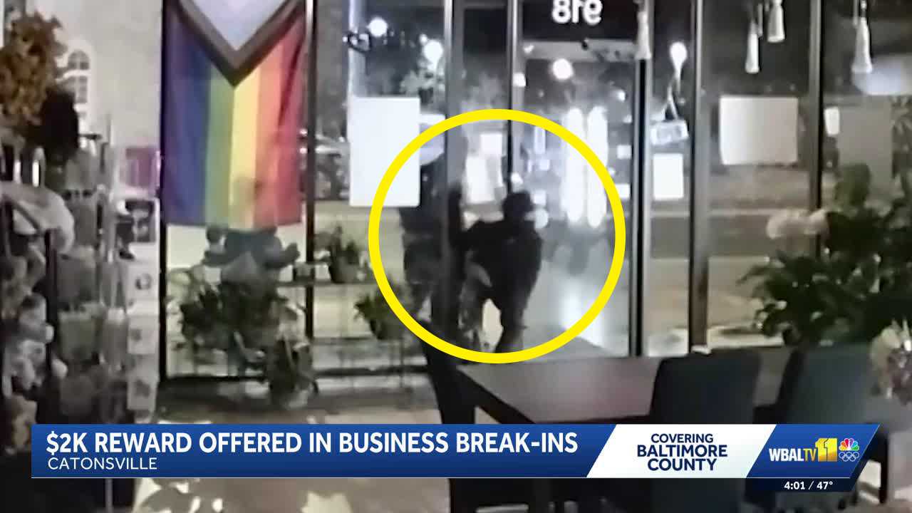 Car sought in Catonsville business break-ins, reward offered