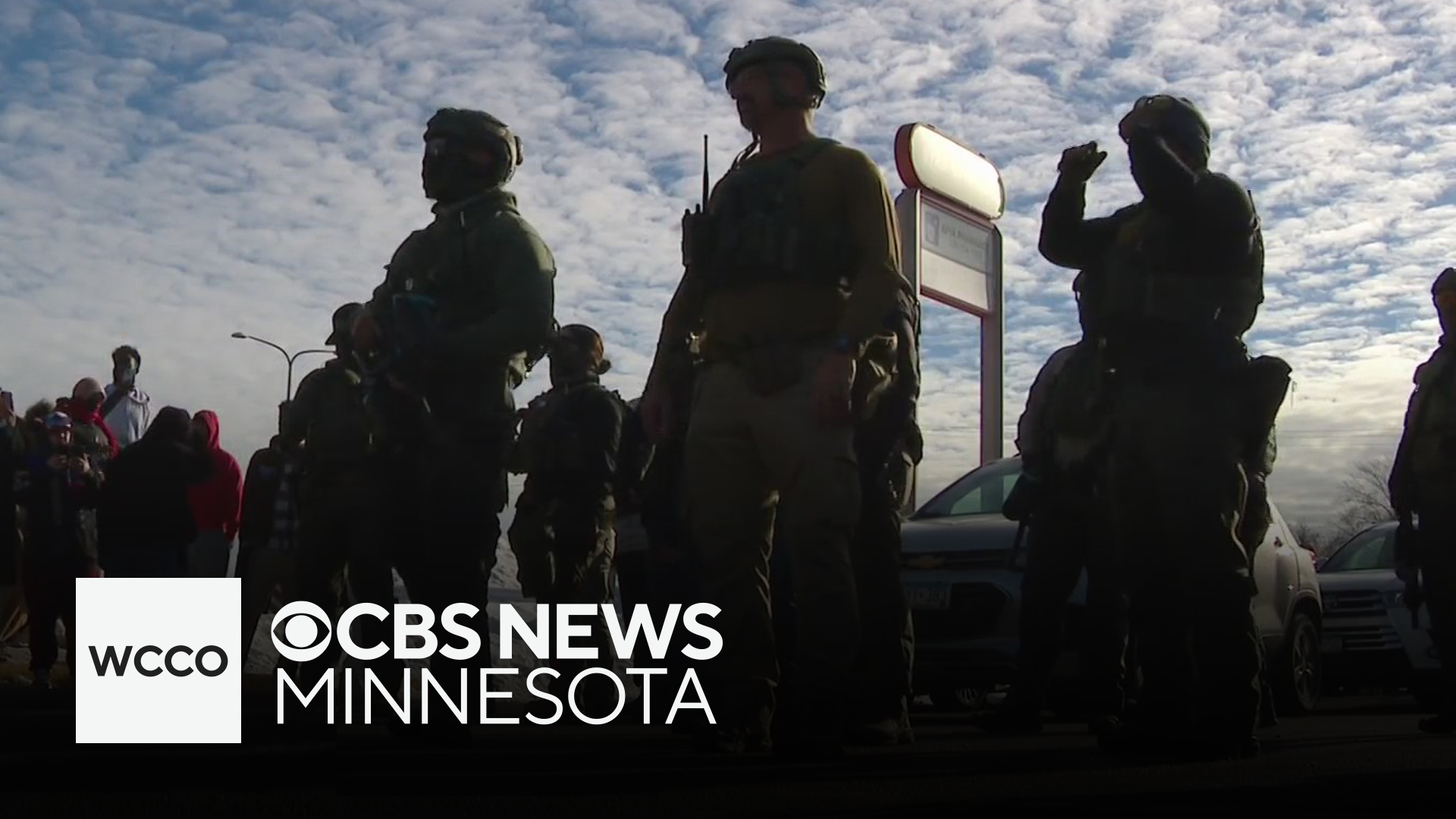 Protesters face off with ICE outside St. Cloud Somali business