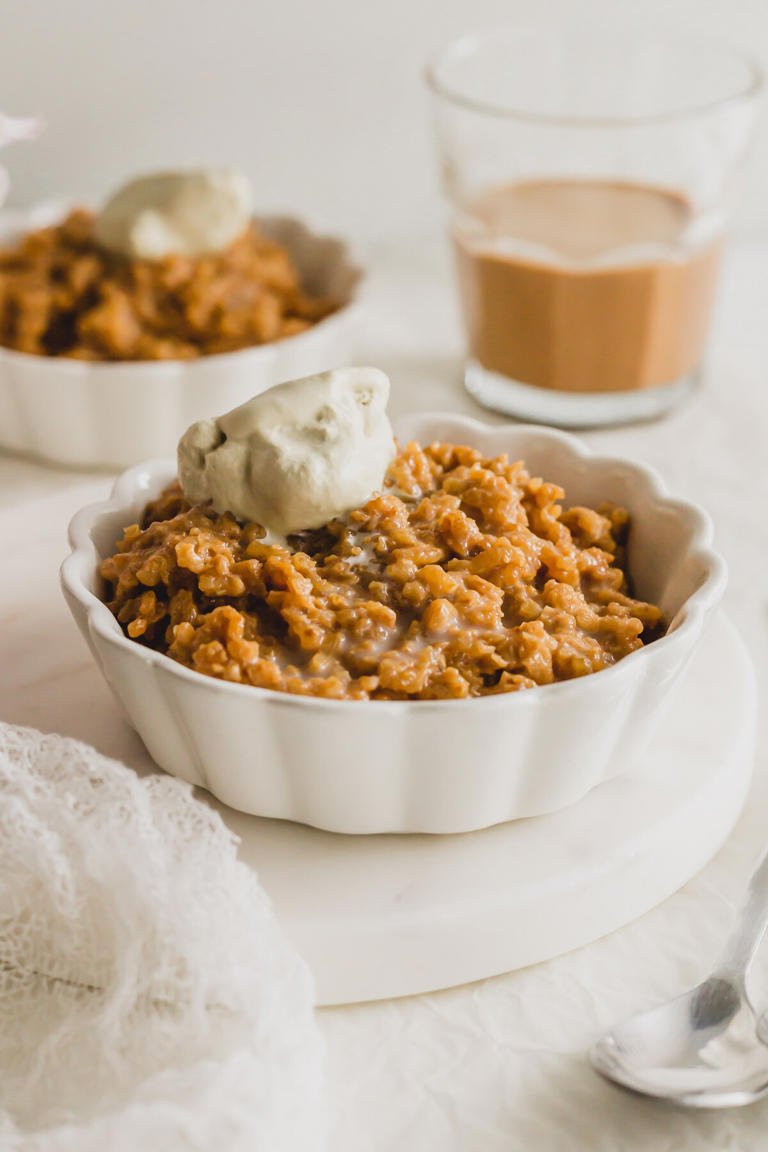 Milk tea rice pudding