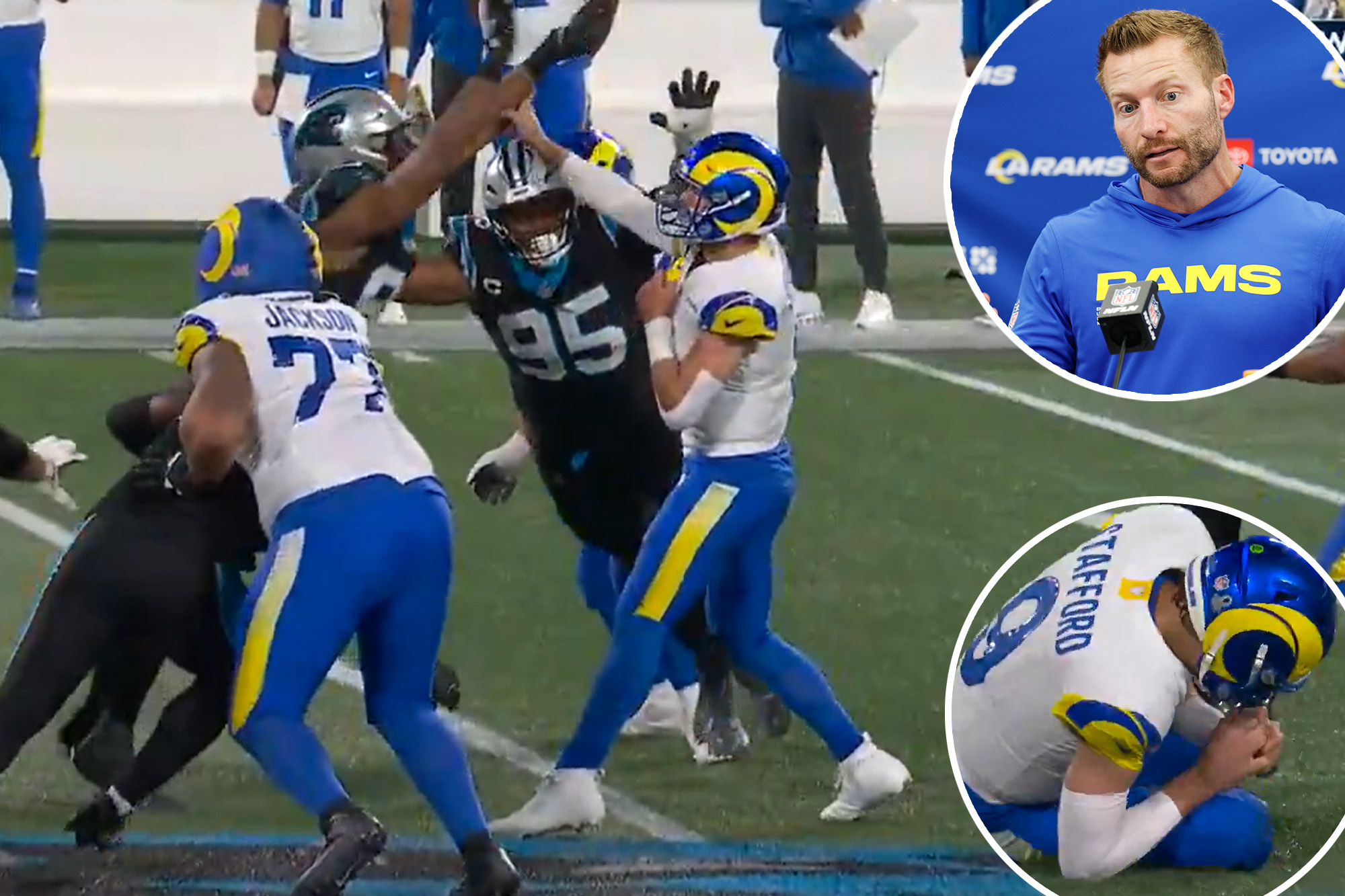 Sean McVay says Matthew Stafford 'good to go' vs. Bears