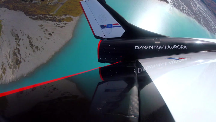 Highlights of Dawn Aerospace's suborbital space plane's first rocket ...