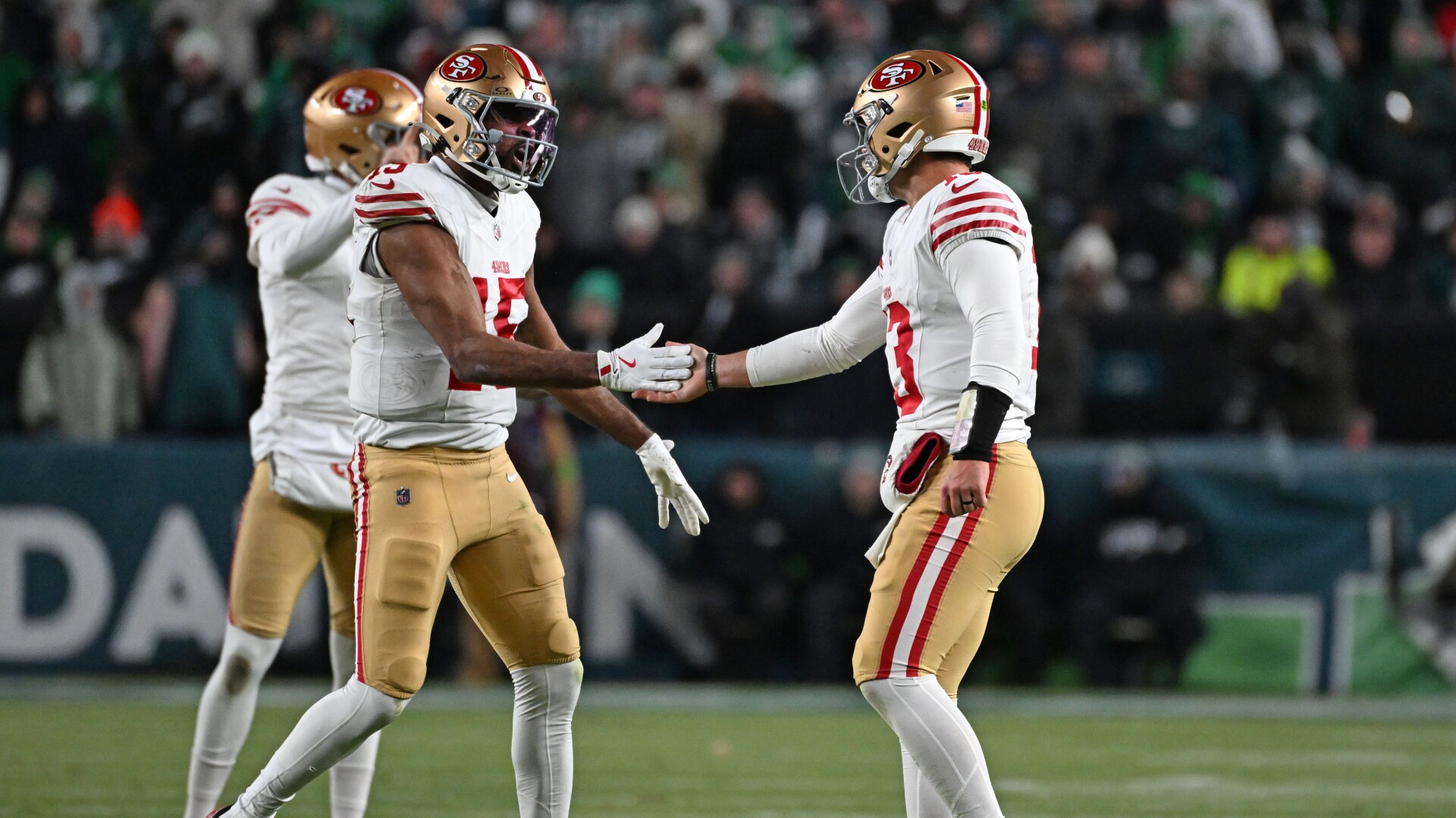 Jauan Jennings' second career playoff TD came on a "sky bang reverse pass"