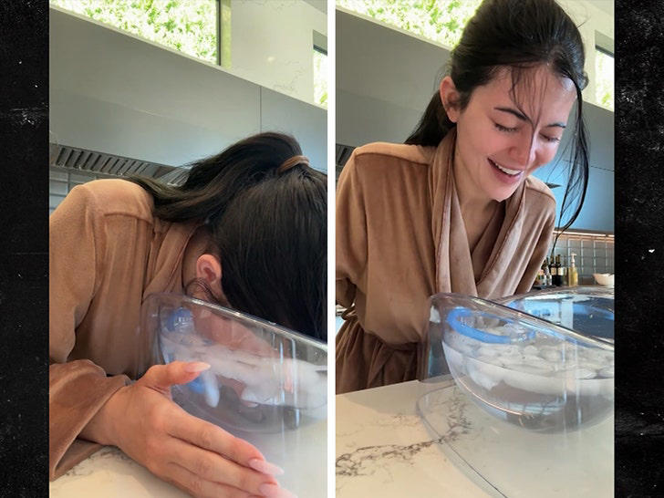 Kylie Jenner dunks her face in ice bath in pre-Golden Globes glam session