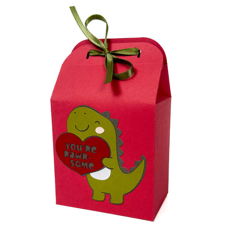 You are rawrsome Valentine's Day treat bag