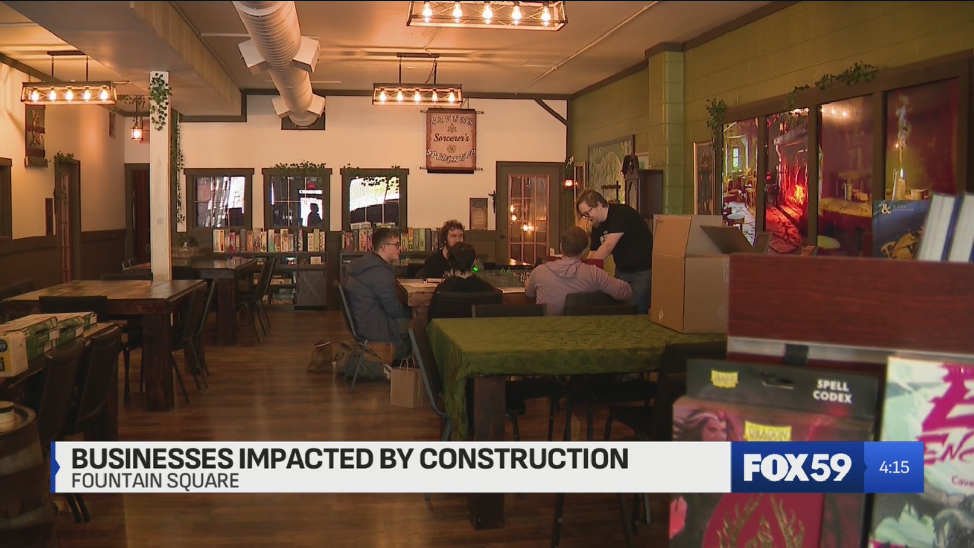 Fountain Square businesses struggle during sewer construction