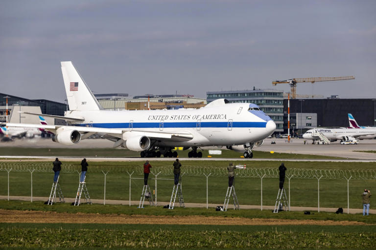 Inside Trump's 'doomsday plane' after rare appearance