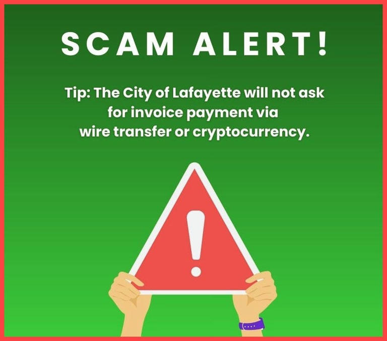 Scam alert: Lafayette residents targeted by fake city invoice emails