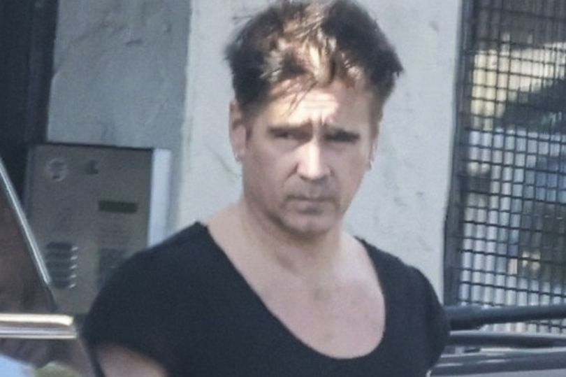 Colin Farrell seen looking downcast after visiting smoke shop in Los ...
