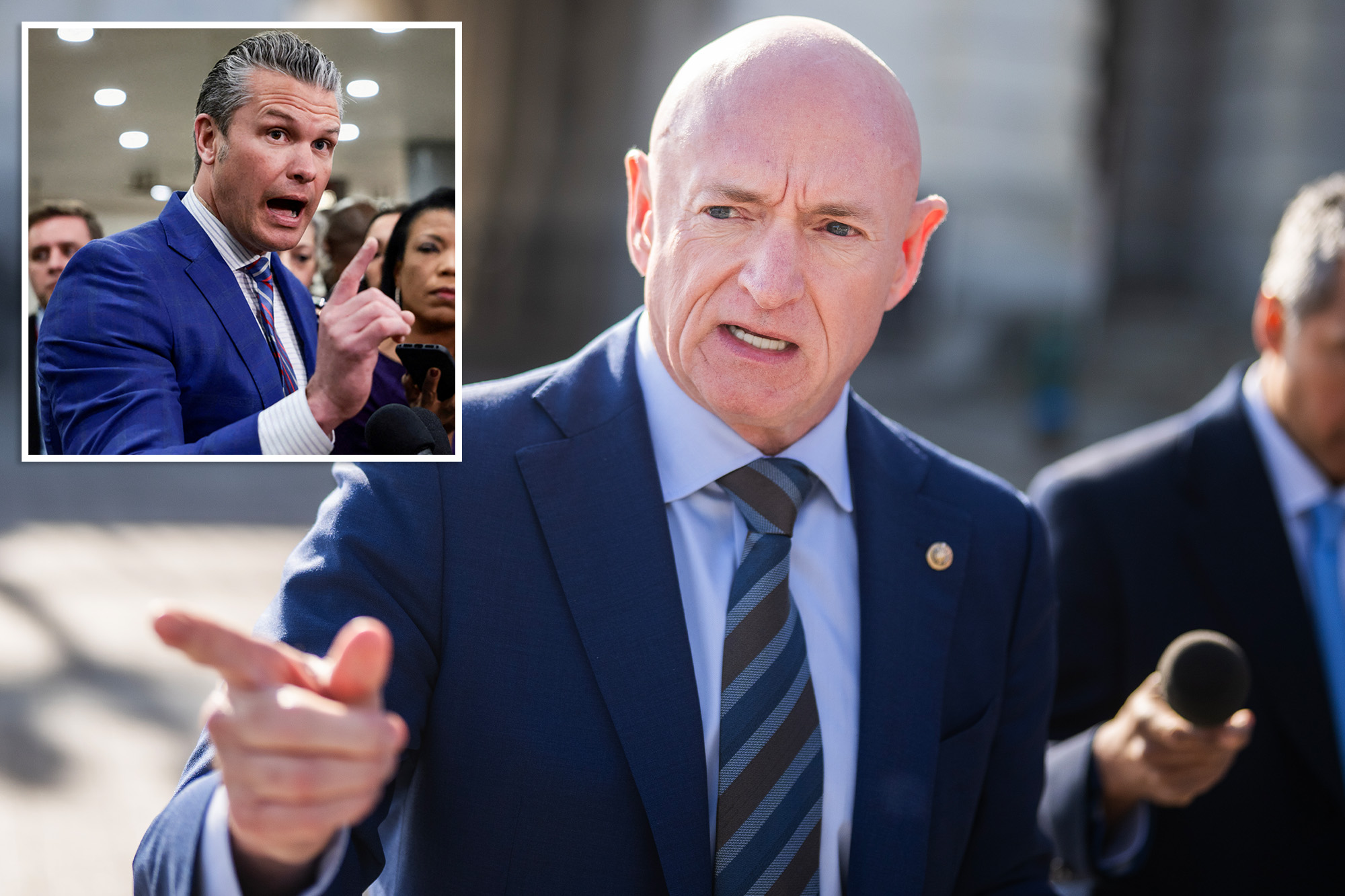 Mark Kelly sues Pete Hegseth to stop 'unconstitutional' pay cut, censure