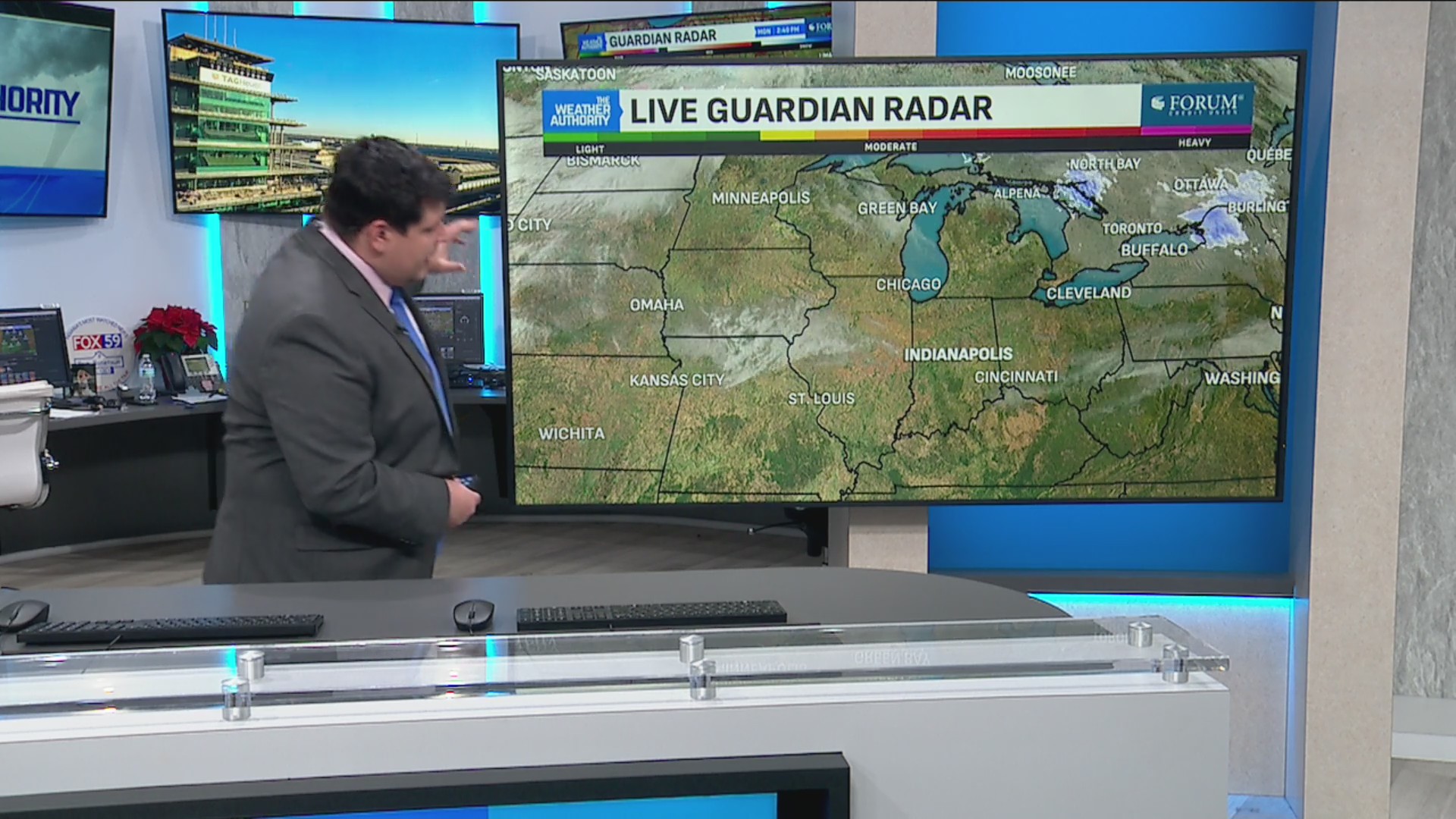 Weather forecast for central Indiana