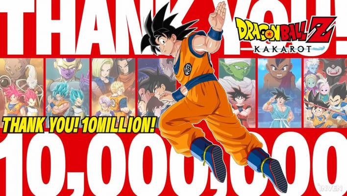 Dragon Ball Z: Kakarot surpasses 10 million copies sold worldwide