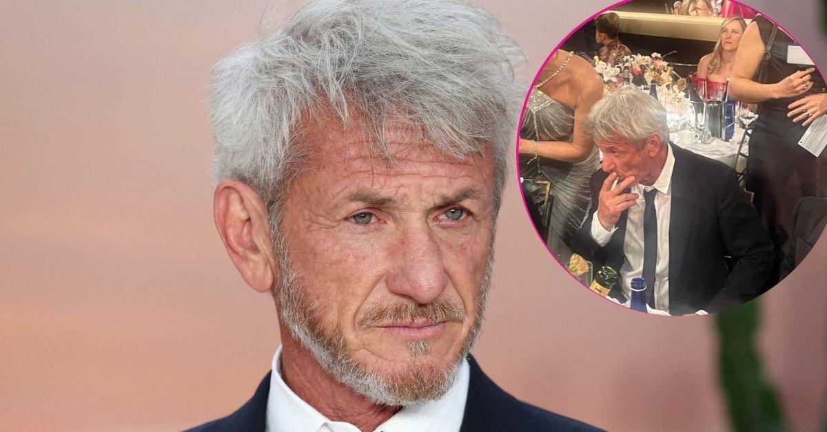 Sean Penn stuns viewers after taking a drag from his cigarette at the ...