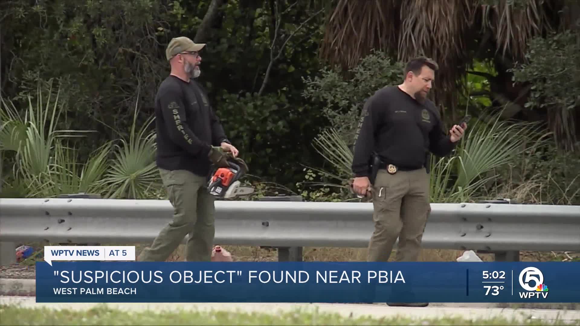 'Suspicious object' found near Palm Beach International Airport