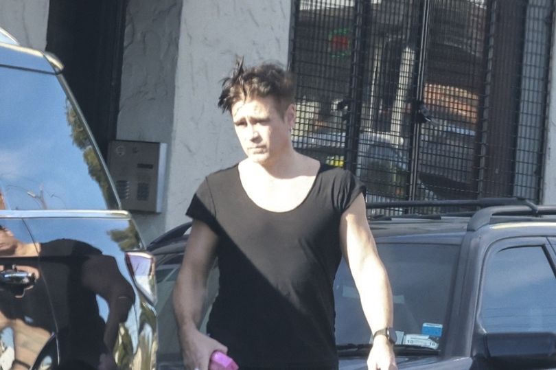 Colin Farrell seen looking downcast after visiting smoke shop in Los ...