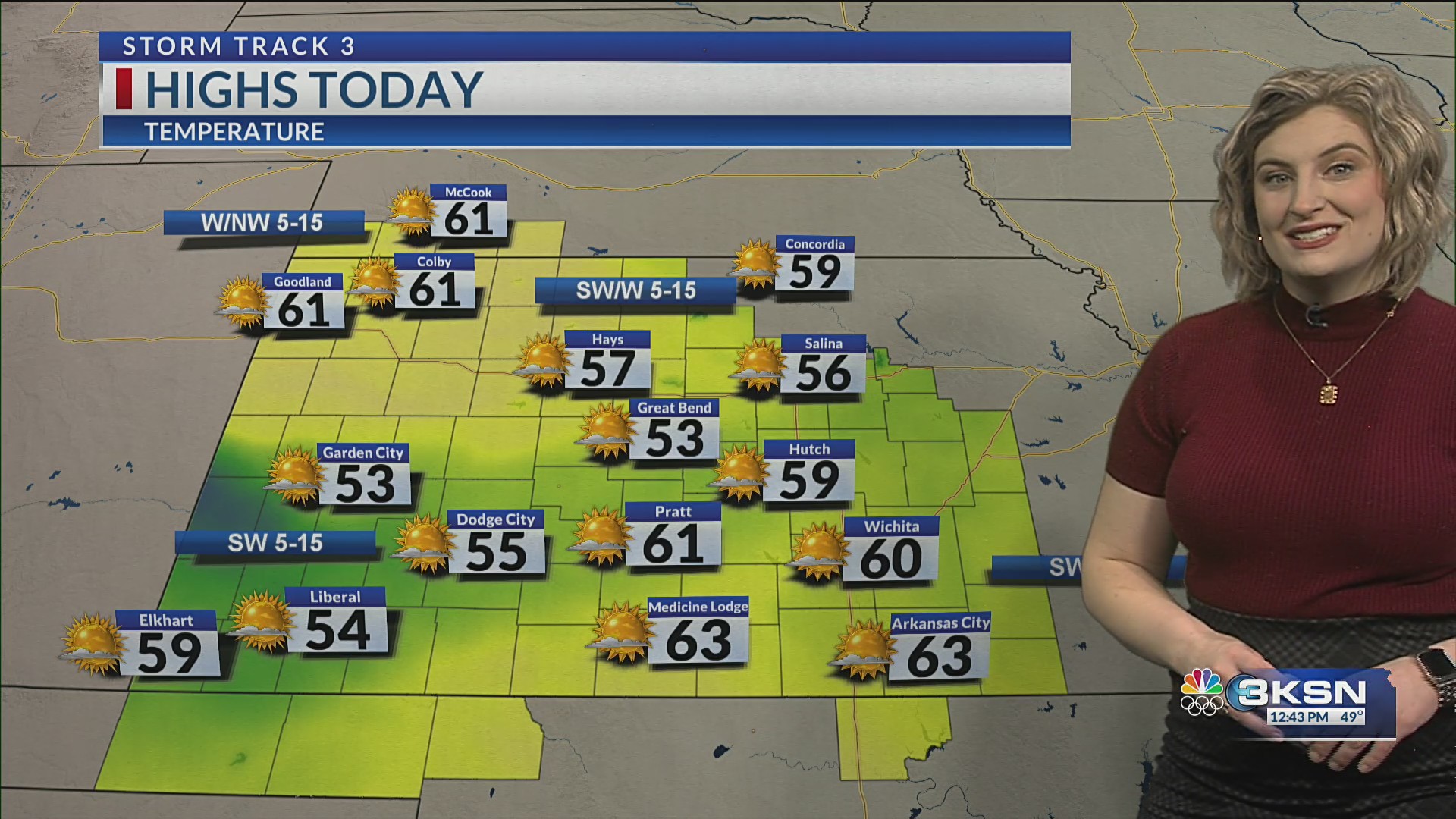 Monday afternoon forecast