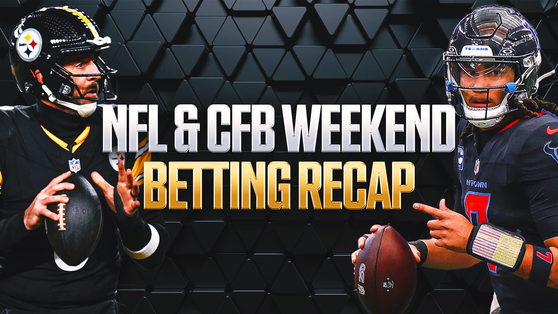 NFL, CFB weekend betting recap: 'Texans-Steelers will decide wild card ...