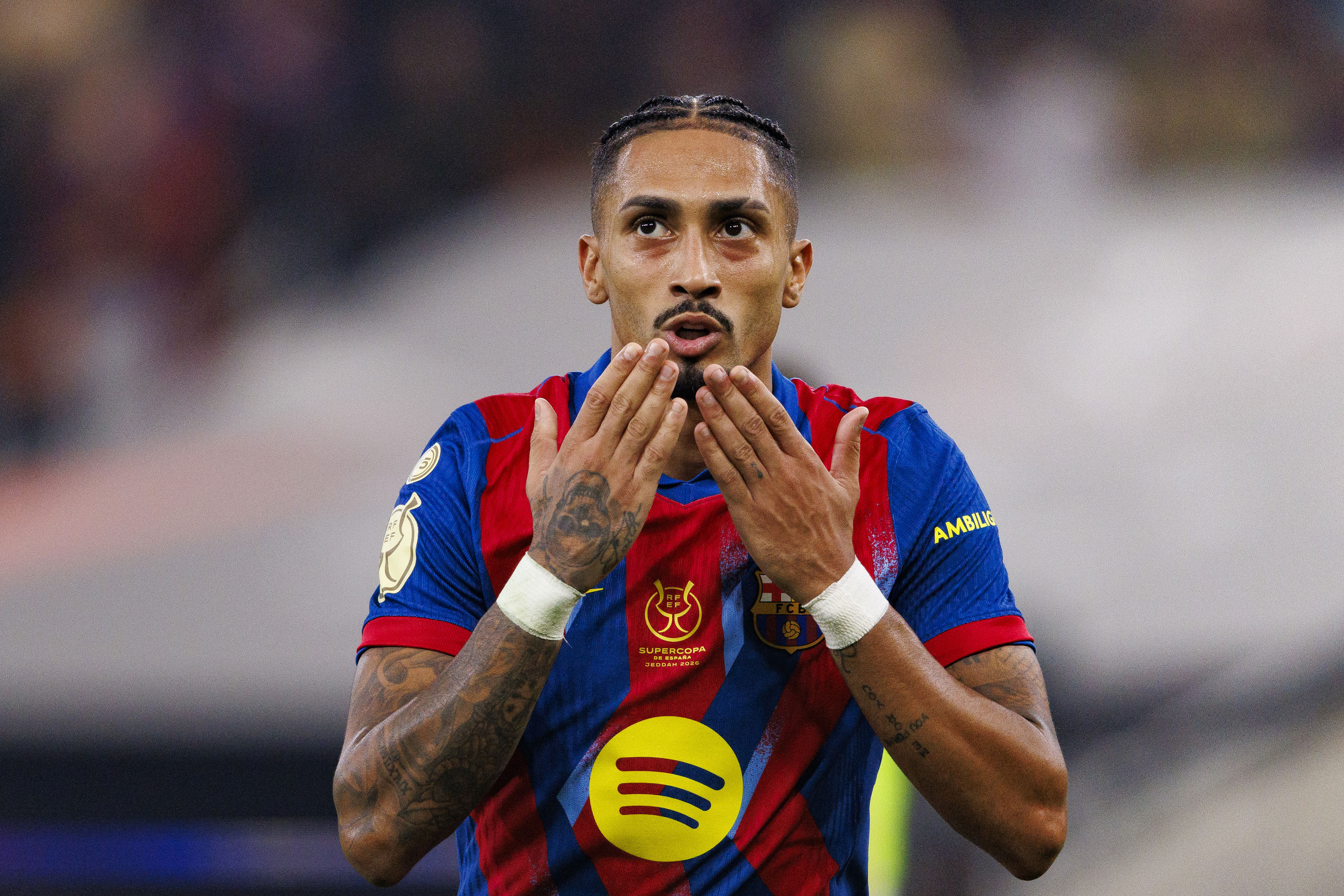 WATCH: Raphinha gets emotional and shares moment with Hansi Flick after ...