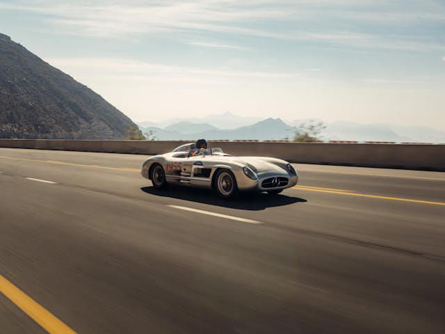 Onboard a 300 SLR at the 1000 Miglia Experience UAE