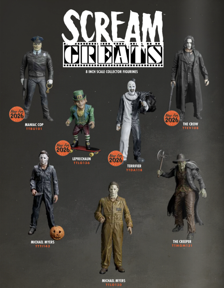 Leprechaun, Maniac Cop, The Crow and Art the Clown figures from Trick ...
