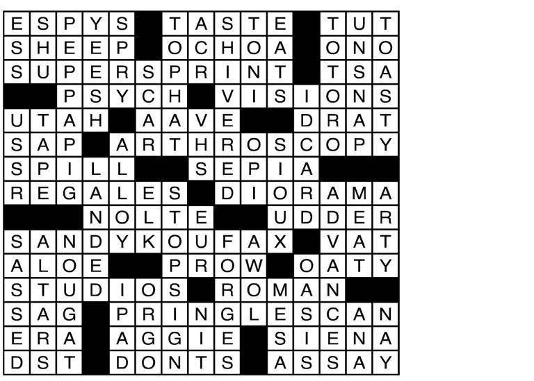 Puzzle solutions for Monday, Jan. 12, 2026