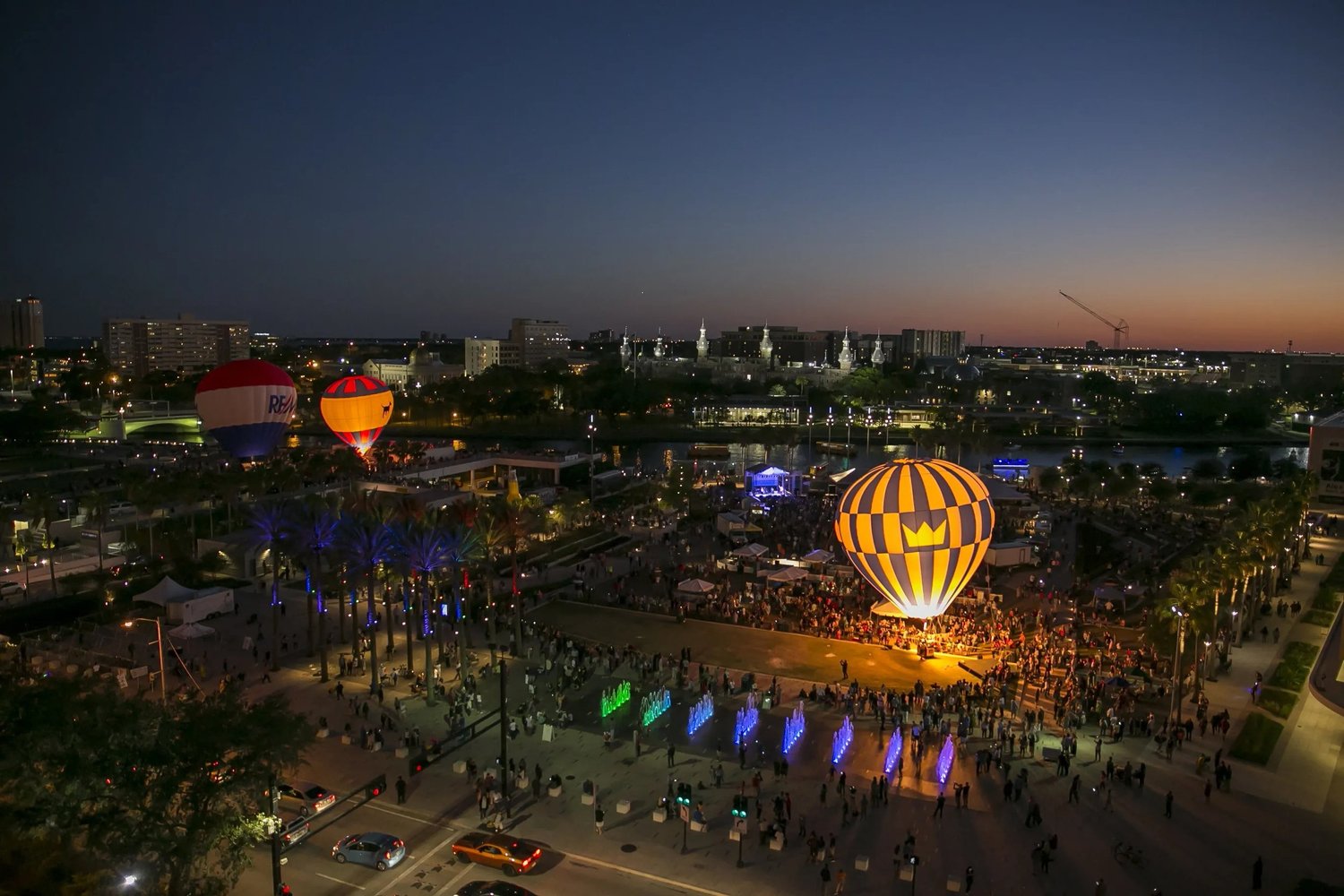 2025 hot air balloon glow at Riverfest, Tampa