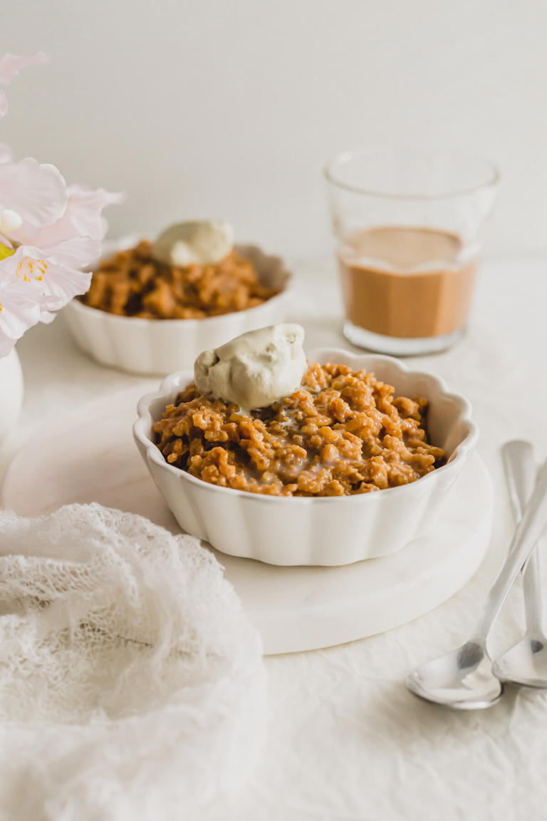 Milk tea rice pudding