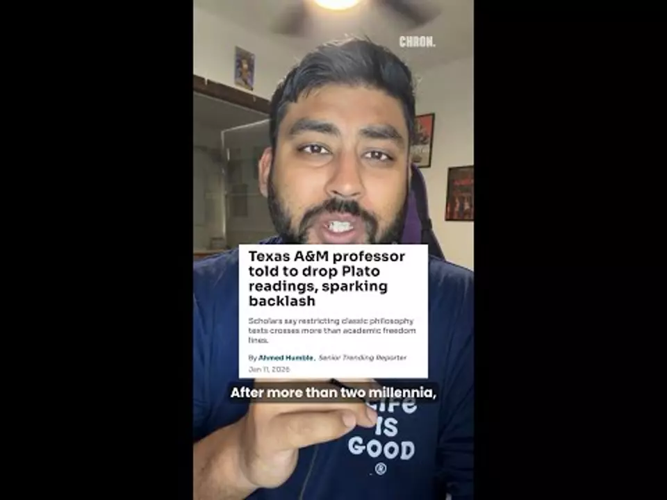 Texas A&M professor told to drop Plato readings, sparking backlash
