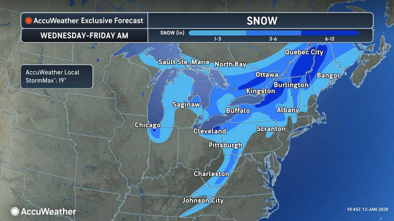 See projected snowfall totals: First map out for new winter storm