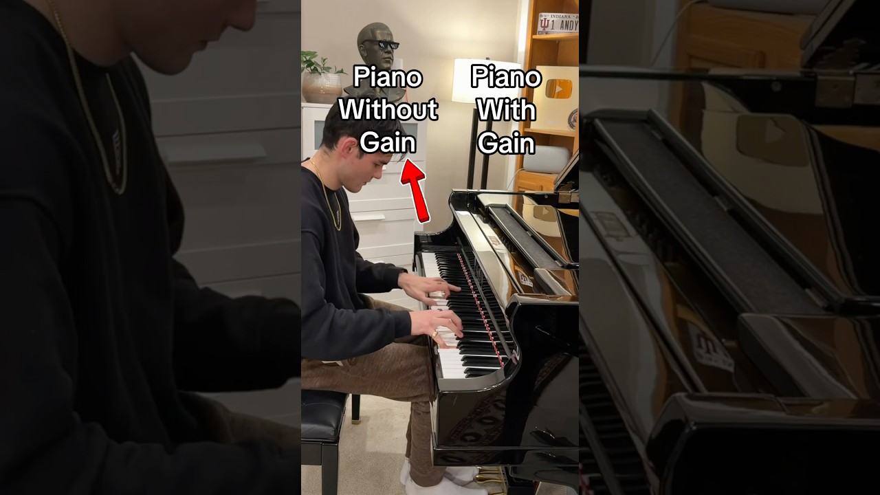 Piano without gain vs with gain #piano #tchaikovsky #pasdedeux # ...
